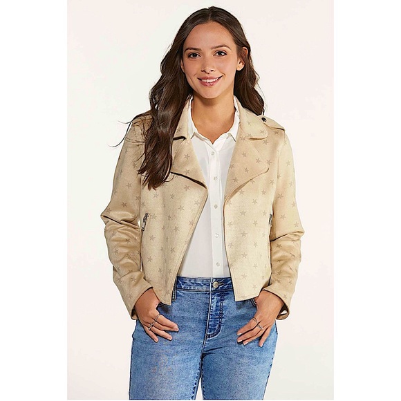 Jackets & Coats | Nwt Faux Suede Star Jacket | Poshmark